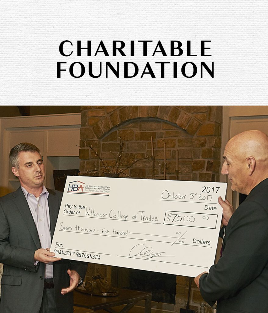 Learn more about the Home Builders Association charitable foundation